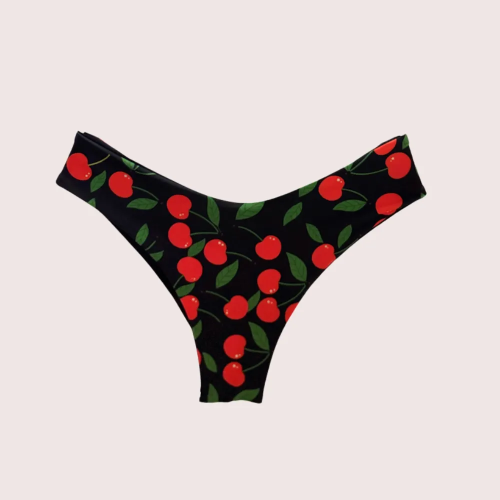 Bikini Bottom Brasilero Cherry Black